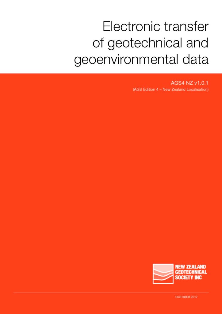 AGS4 NZ Electronic transfer of data - New Zealand Geotechnical Society