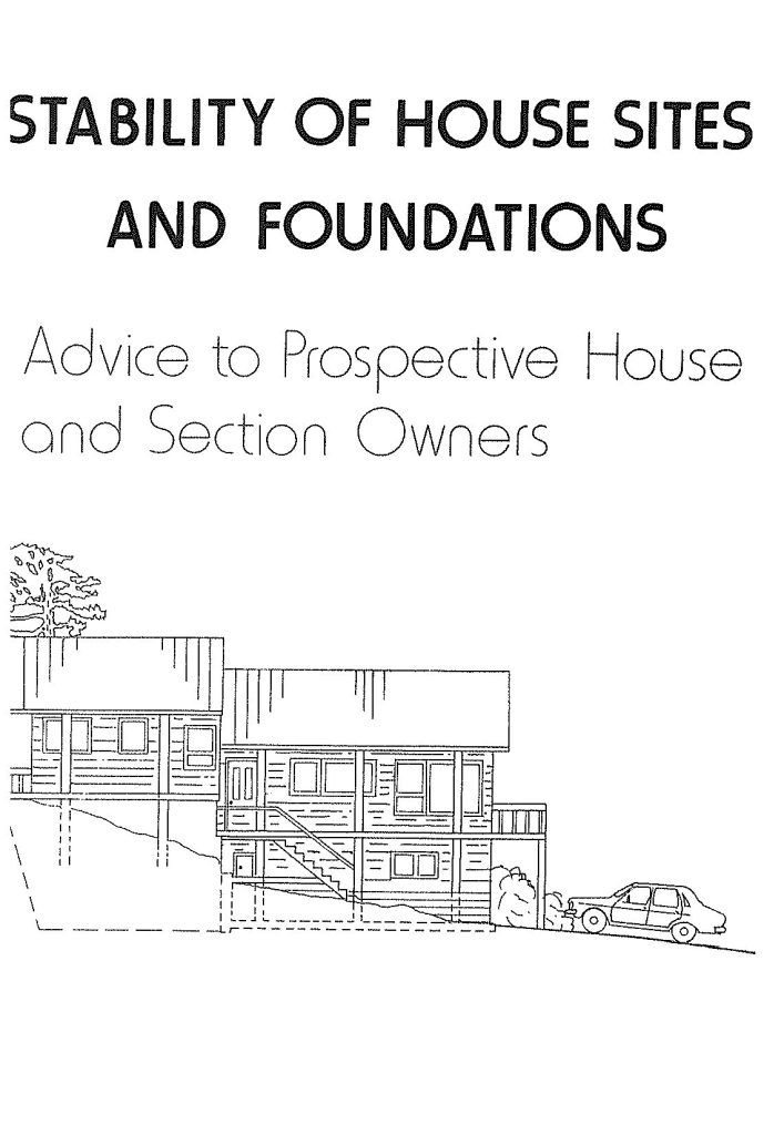 Stability of House Sites and Foundations - New Zealand Geotechnical Society