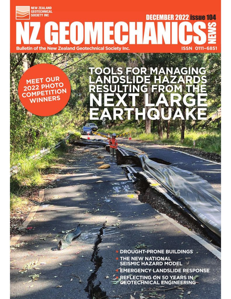 NZ Geomechanics News Issue 104 December 2022 - New Zealand Geotechnical ...