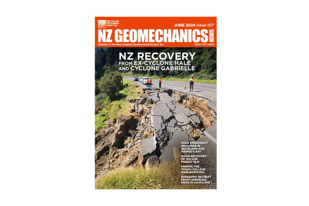 107 June 2024 NZ GeoMechanics News - New Zealand Geotechnical Society